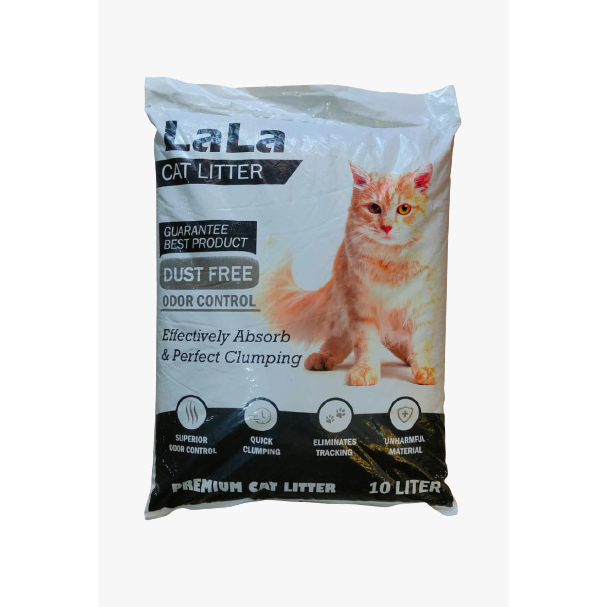 Jual PROMO Pasir Kucing LALA CAT LITTER 10 Ltr Pasir Kucing Gumpal ...