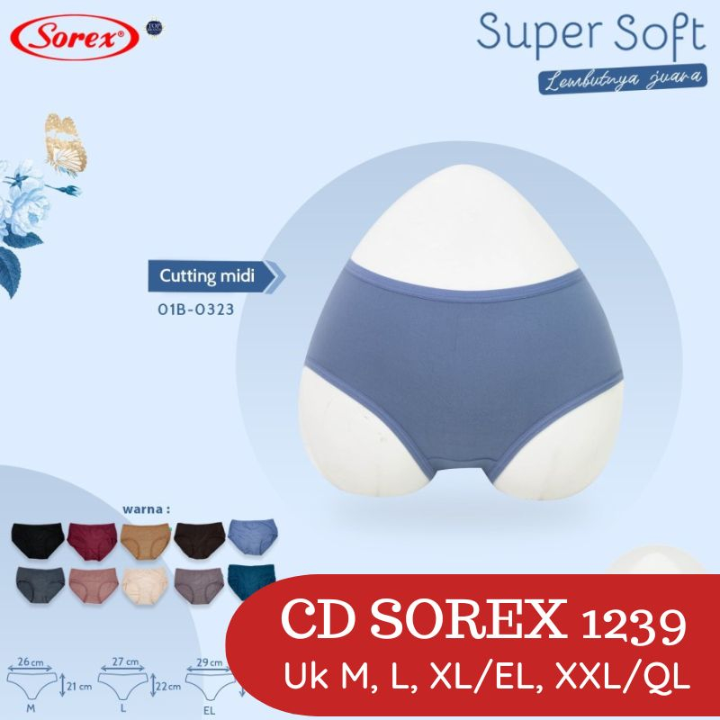 Jual RC ISI 3PCS Sorex CD Celana Dalam Wanita Super Soft 1239 1257 1238 | Shopee Indonesia