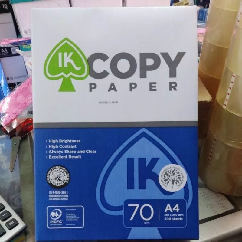 Jual Kertas A4 70 Gram IK Copy Paper Rim | Shopee Indonesia