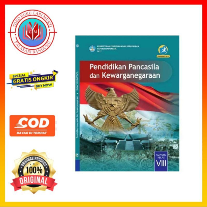 Jual Buku Siswa Pendidikan Pancasila dan Kewarganegaraan Untuk SMP/MTS Kelas 8 Kurikulum 2013 ...
