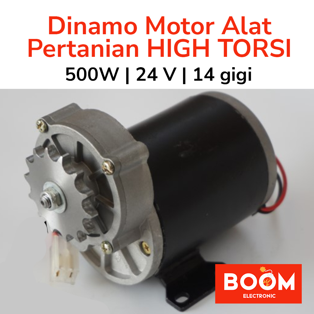 Jual Dinamo Motor High Torsi 500W DC24V 14Gigi Alat Pertanian (7134 ...