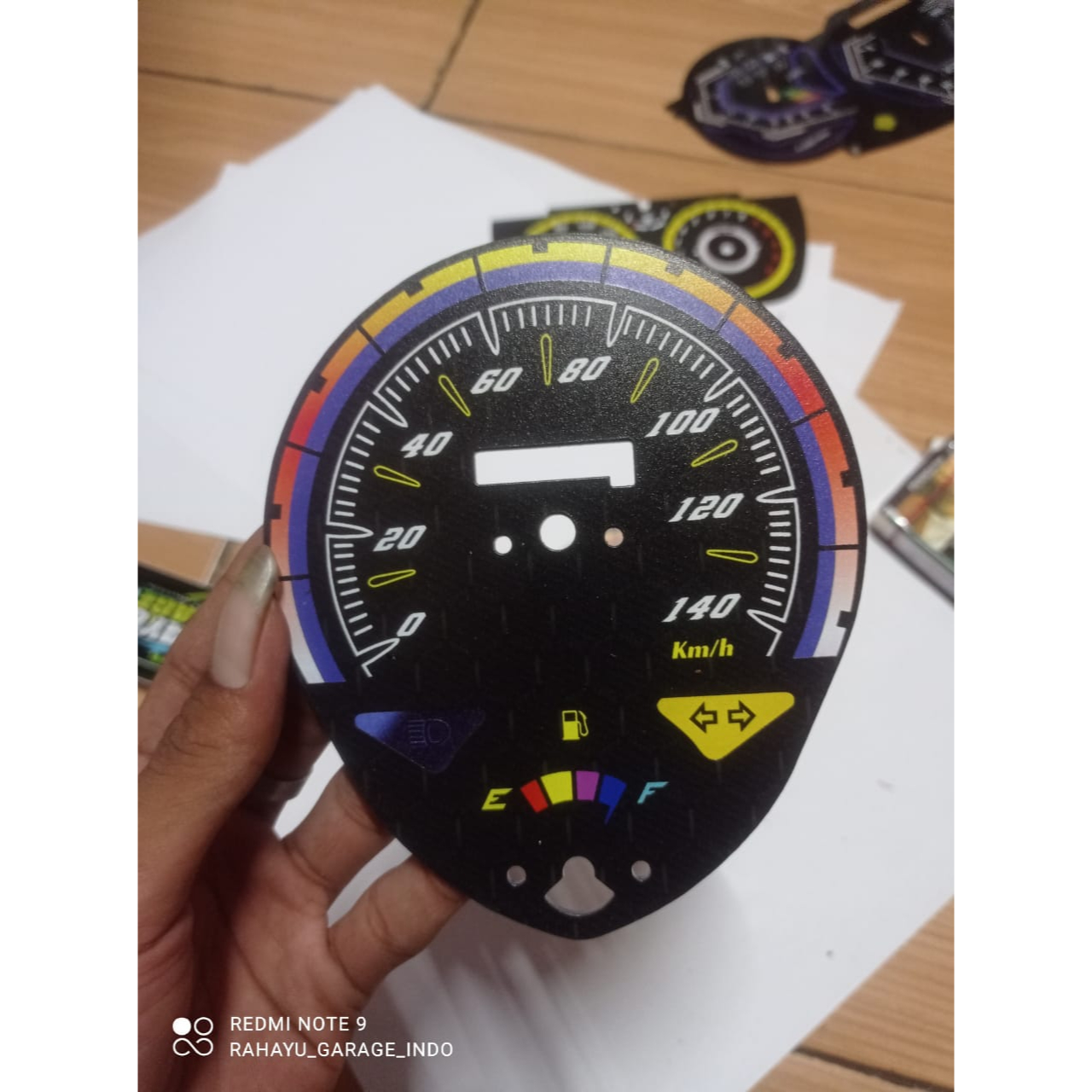 Jual papan speedometer custom beat karbu panel spido meter custom beat ...