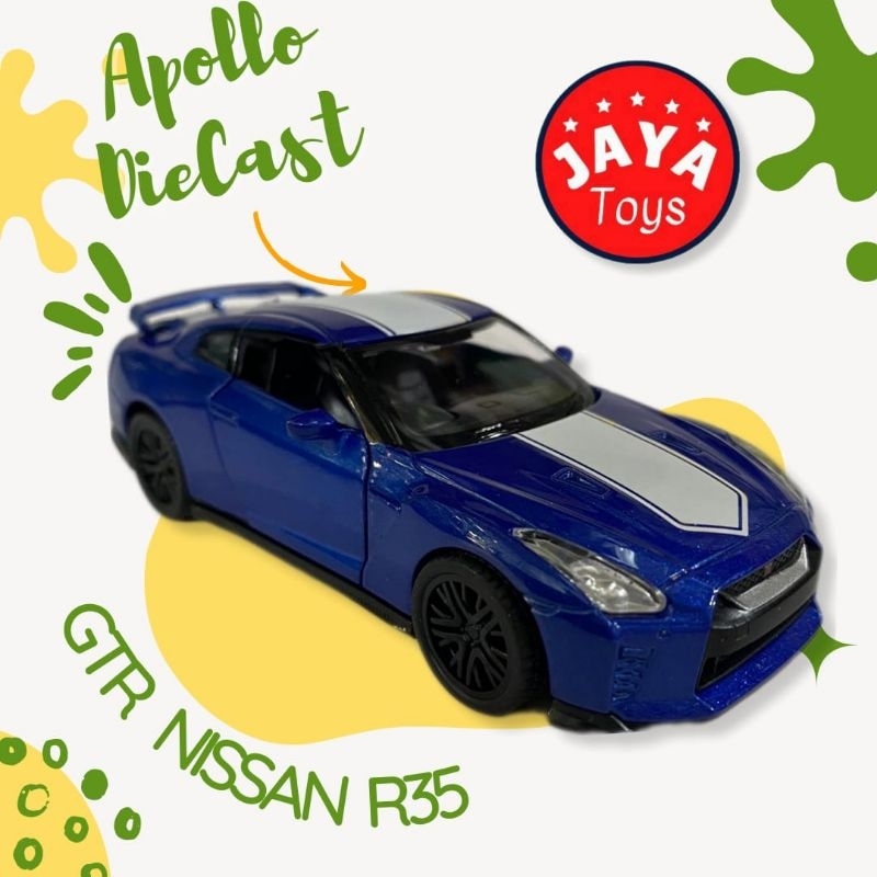 Jual mobil Diecast Apollo gtr nissan r35 | Shopee Indonesia