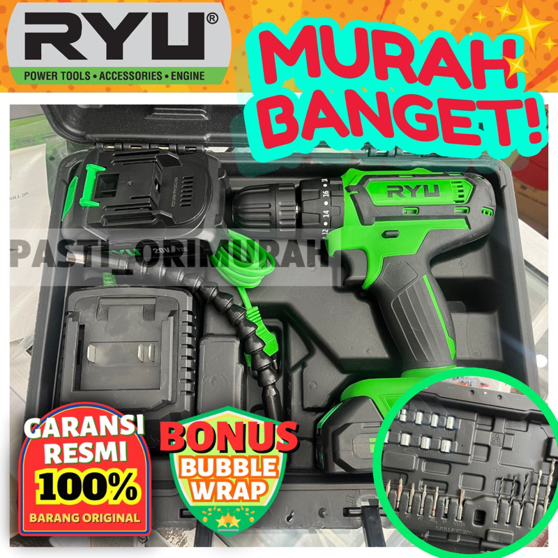 Jual Bor Cas Batrai RYU TEKIRO RCI 20V Cordless IMPACT RCI20/ Borcas ...