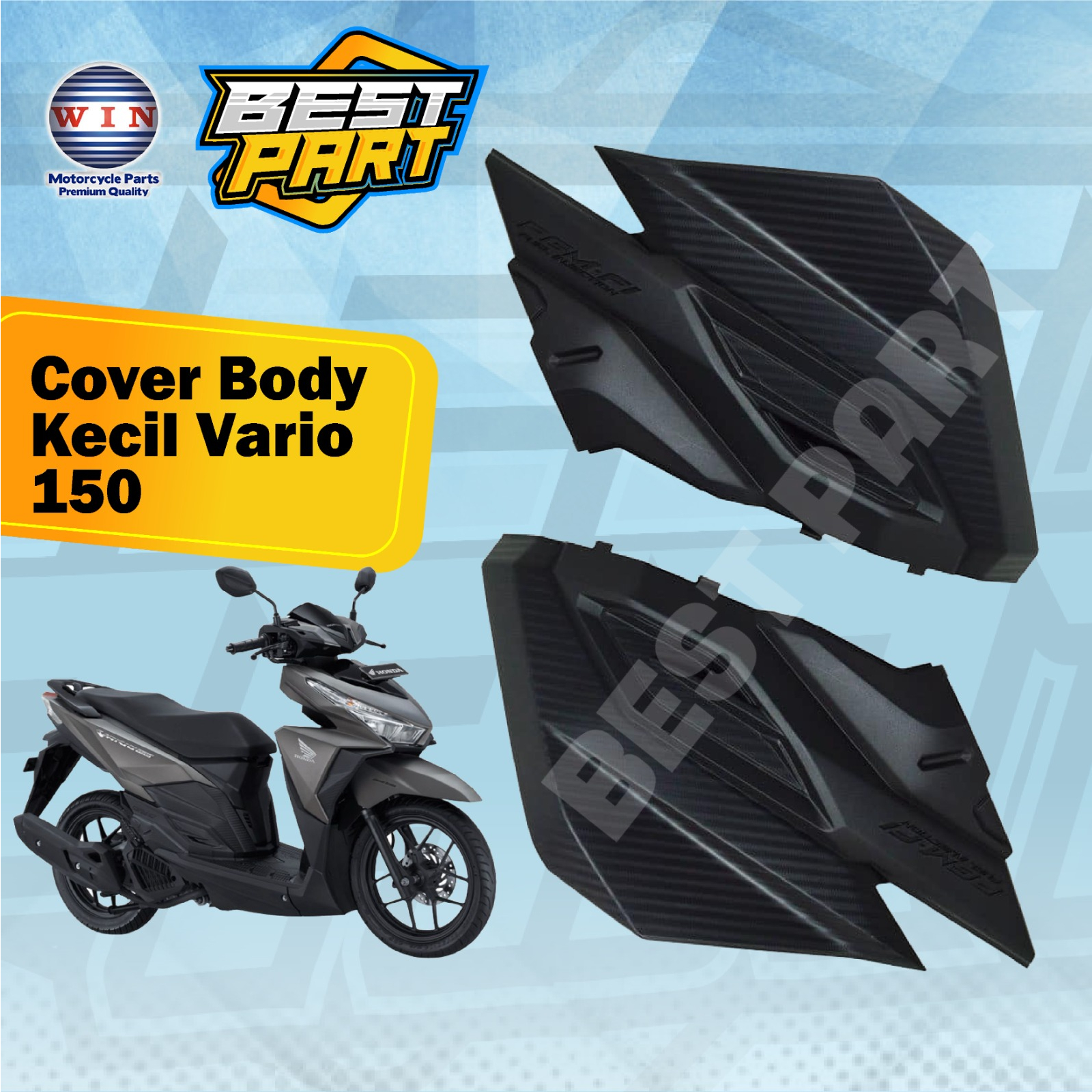 Jual 1 set kanan kiri kempolan body kasar body side cover body Honda ...