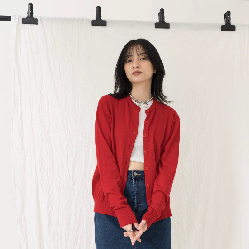 Jual basic knit cardigan | shopinkae | Shopee Indonesia