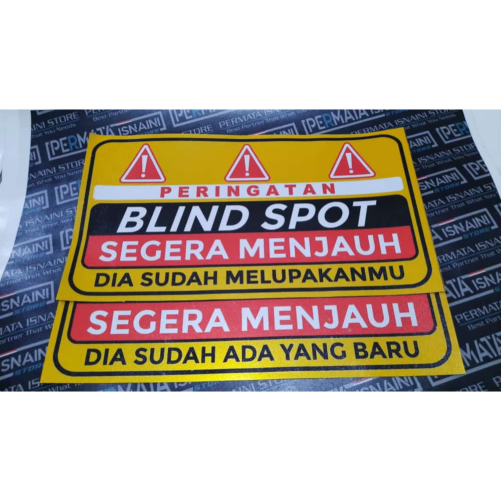 Jual Stiker BLIND SPOT REFLEKTIF [NYALA] REFLECTIVE V1 Untuk Mobil Elf ...