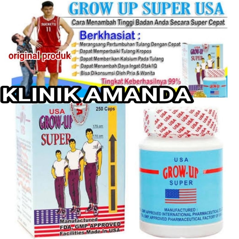 Jual Obat Peninggi Badan Super Grow Up Super Penambah Kalsium ...