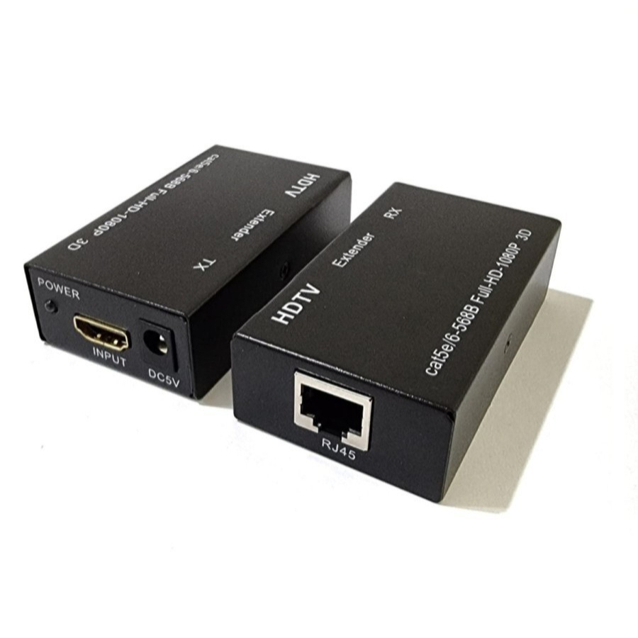 Jual HDMI Extender 60 Meter RJ45 Cat5e Cat6 HDMI Extension Kabel LAN ...