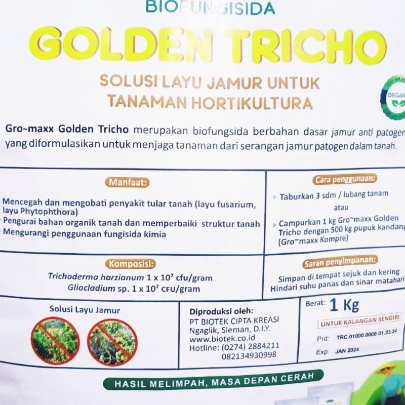 Jual TRICHODERMA GOLDEN TRICO - KEMASAN 1 KG | Shopee Indonesia