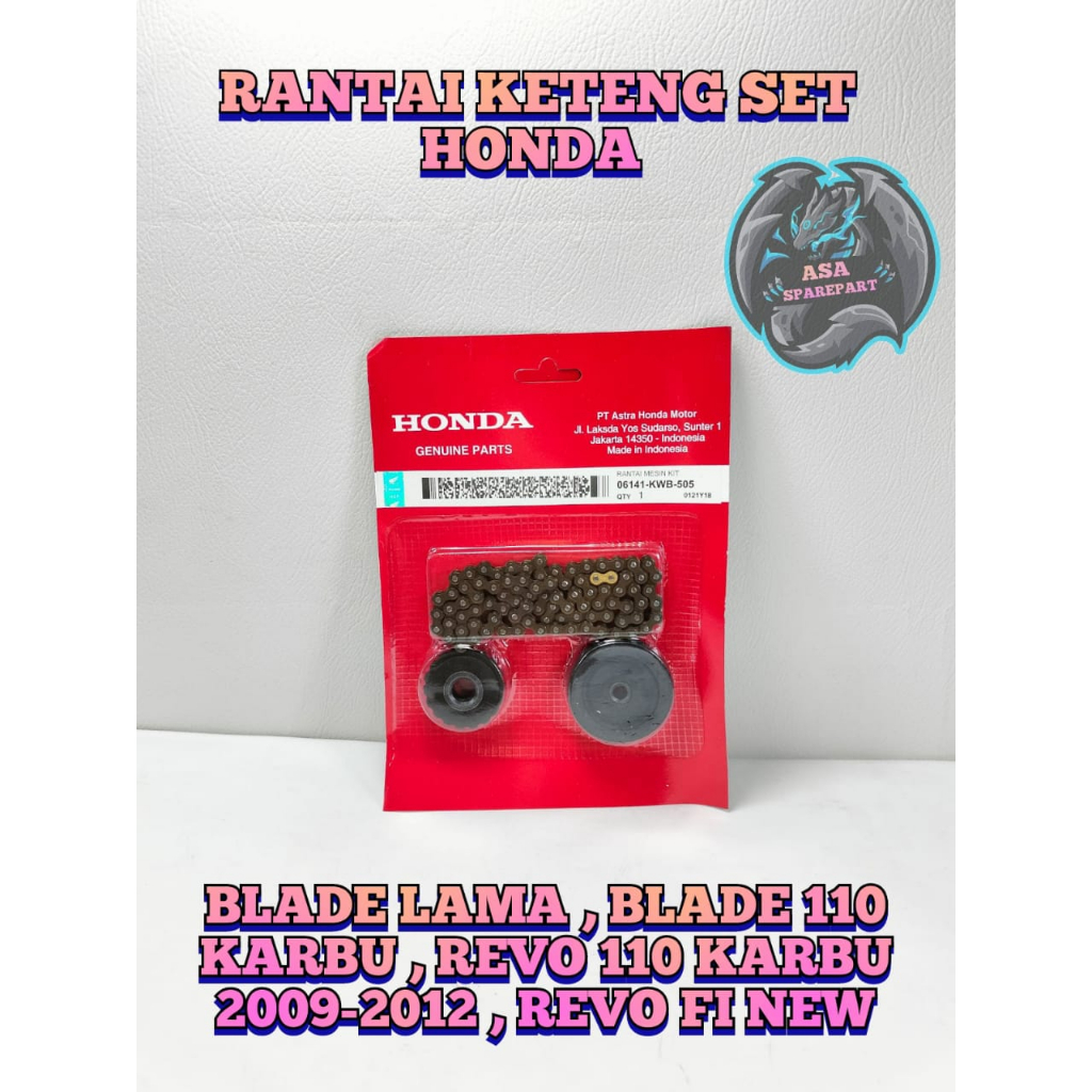 Jual RANTAI KETENG SET ASLI ORIGINAL Motor HONDA BLADE LAMA , BLADE 110 ...