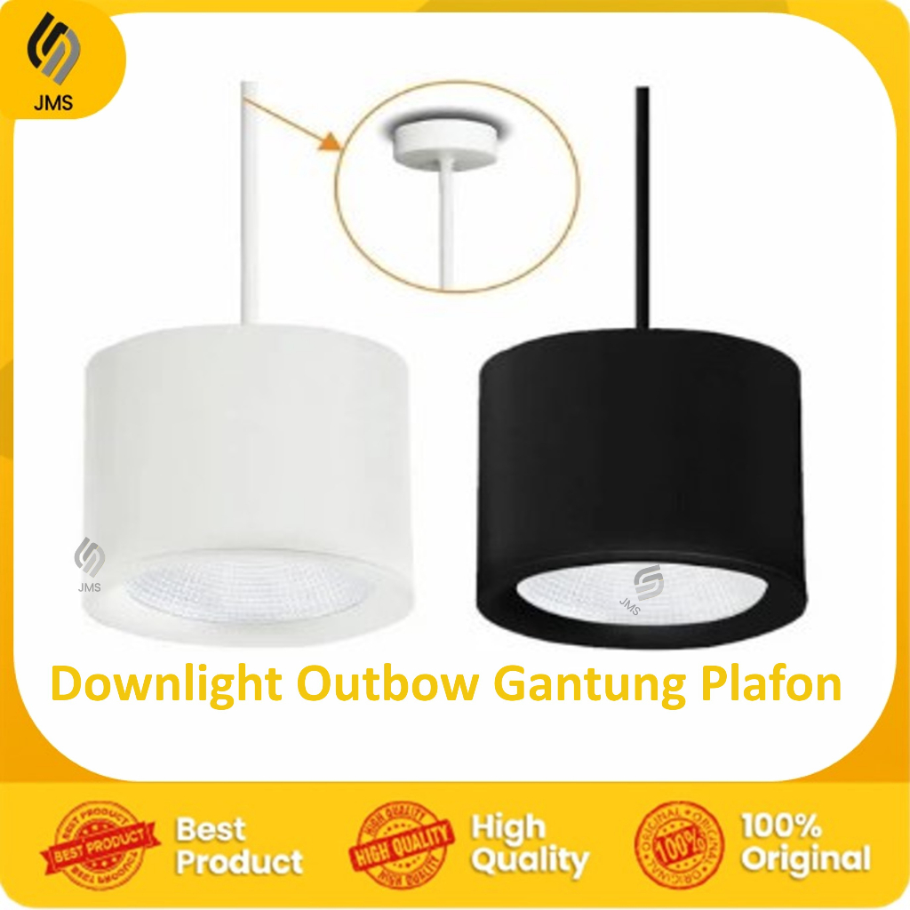 Jual Lampu Downlight Outbow Gantung LED Lampu Plafon 7W 12W 20W Garansi ...