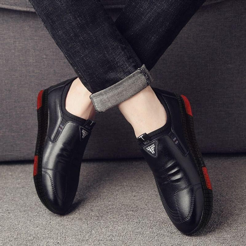 Jual Sepatu pria model slip on pentofel Elegan Hitam da Cokelat NB006 ...