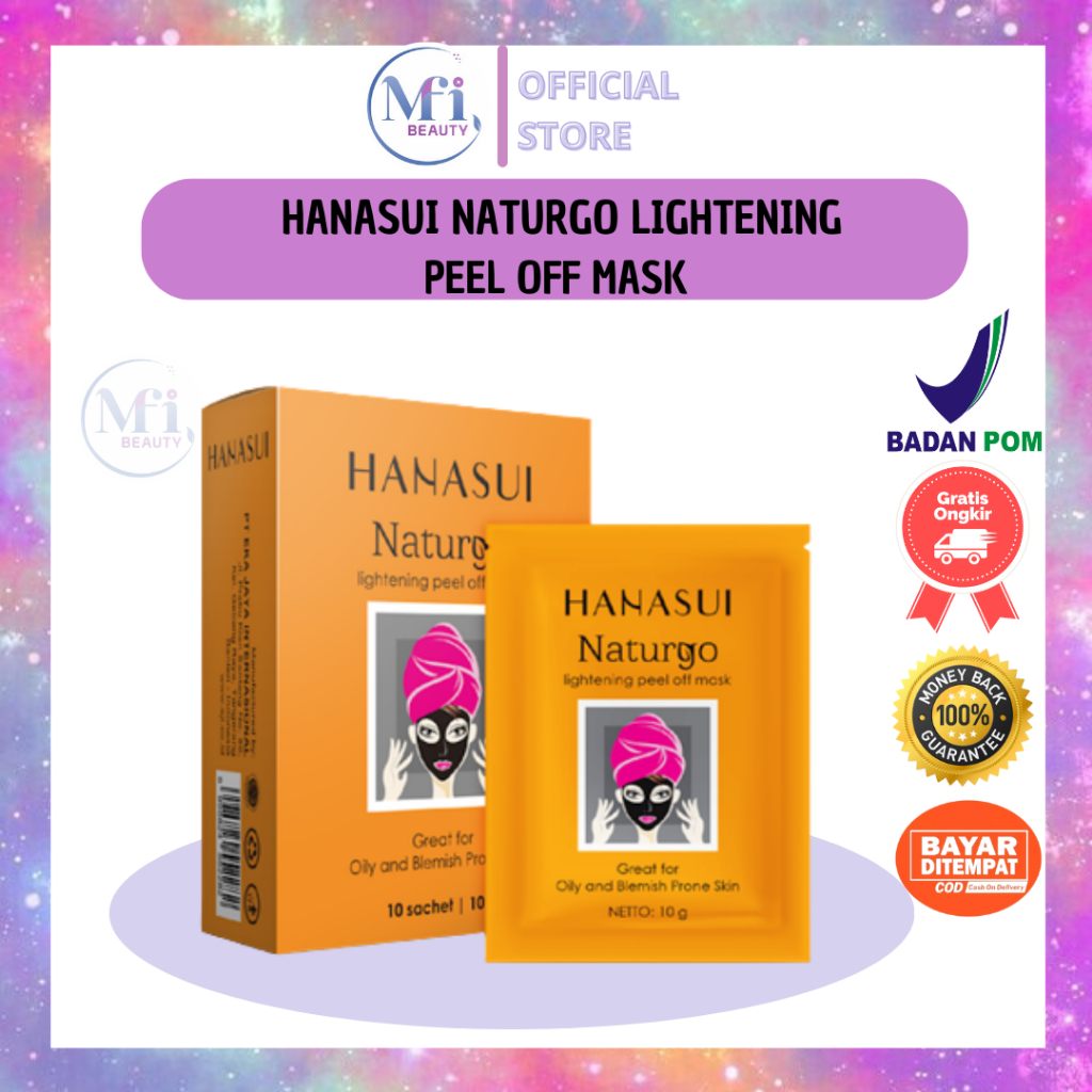 Jual MFI - Hanasui Naturgo Lightening Peel Off Mask Satuan Non Box ...