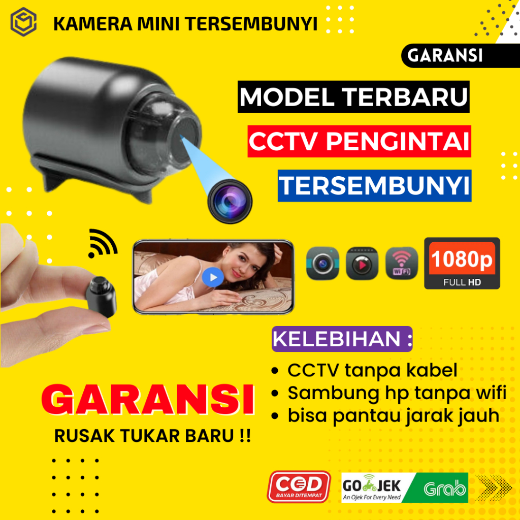 Jual 【Original-Impor】5mp Ip Camera Cctv Mini Tersembunyi Tanpa Kabel ...