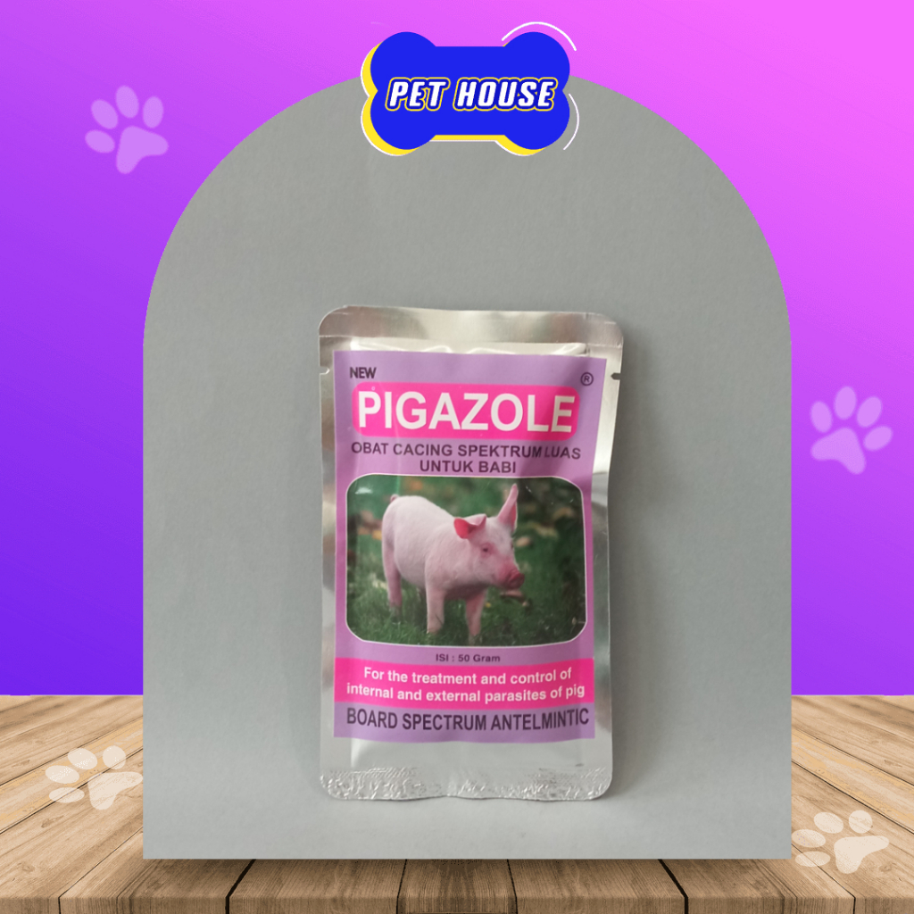 Jual PIGAZOLE SERBUK 50GR - OBAT CACING HATI PITA DAN PARASIT BABI ...