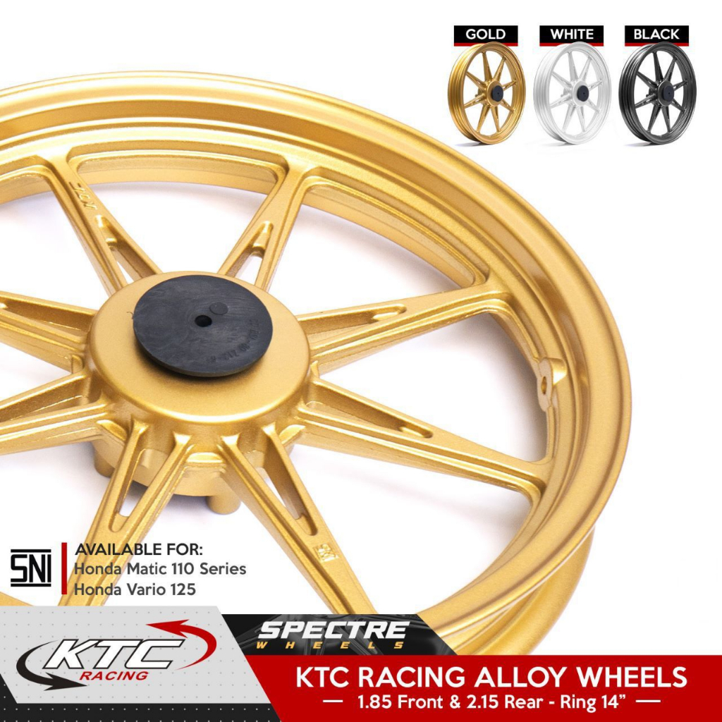 Jual VELG KTC RACING SPECTRE VARIO BEAT SCOOPY VARIO 125/150 P8 ...