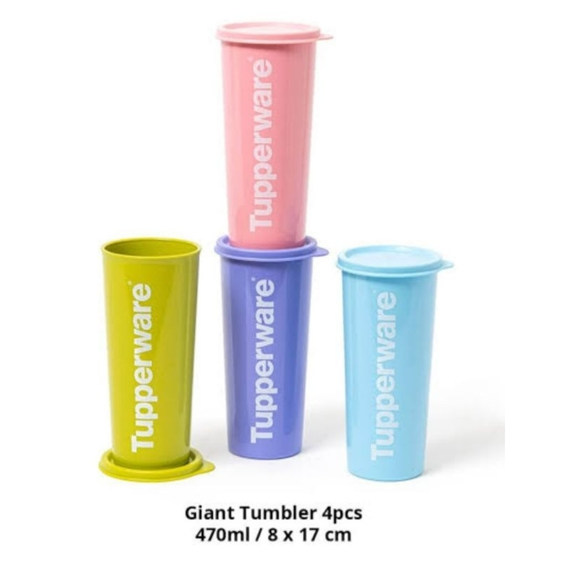 Jual TUPPERWARE GELAS GIANT TUMBLER 470ML 1PC | Shopee Indonesia