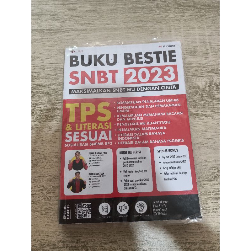 Jual Buku Bestie Privat Al Faiz Maxima Snbt 2023 Shopee Indonesia