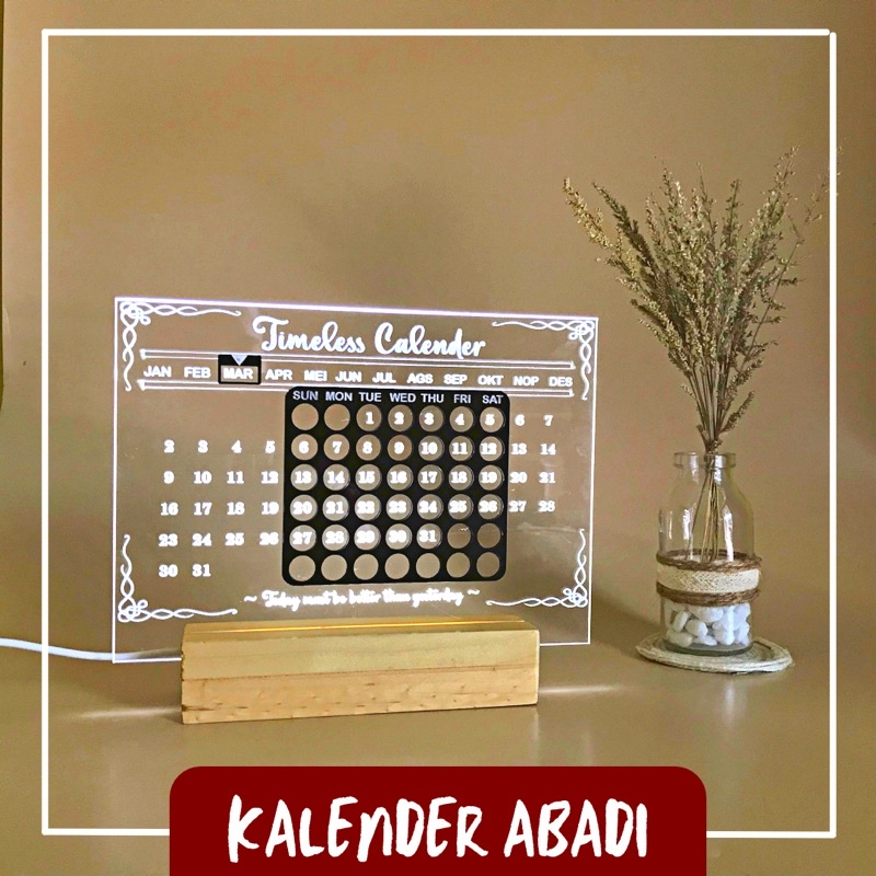 Jual Kalender Abadi Estetik Kalender 2023 Akrilik Aesthetic | Shopee ...