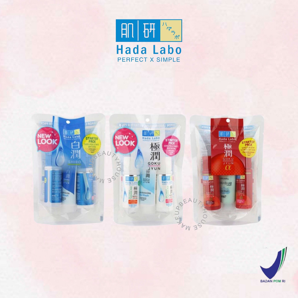 Jual HADA LABO Starter Pack [isi 3 pcs] Gokujyun | Shirojyun | Gokujyun Alfa Anti Aging Paket ...