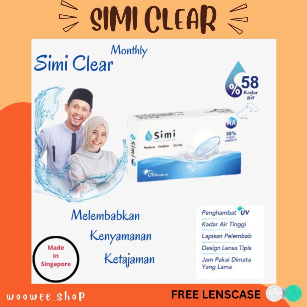 Jual Softlens Bening Simi Clear dia 14.2mm | Shopee Indonesia