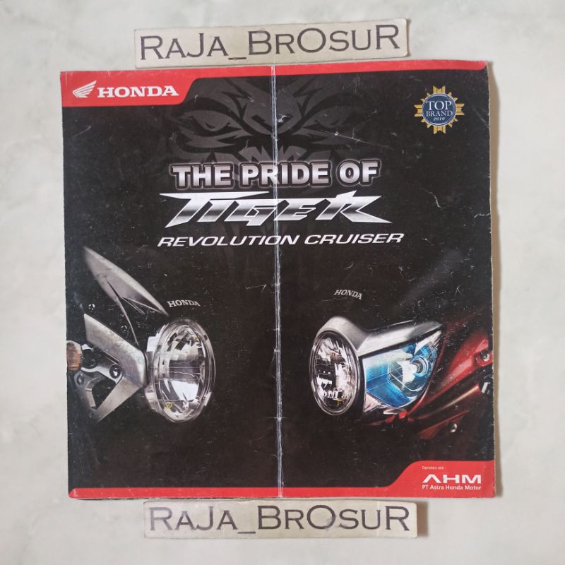 Jual Poster brosur katalog leaflet Honda Tiger 2000/Tiger Revolution ...