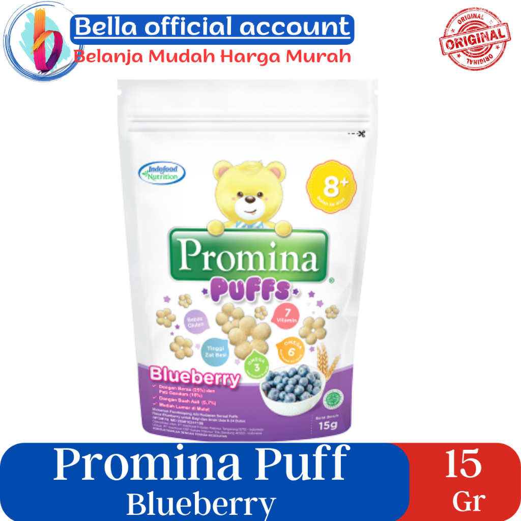Jual Promina Puffs Blueberry 15 gr | Shopee Indonesia
