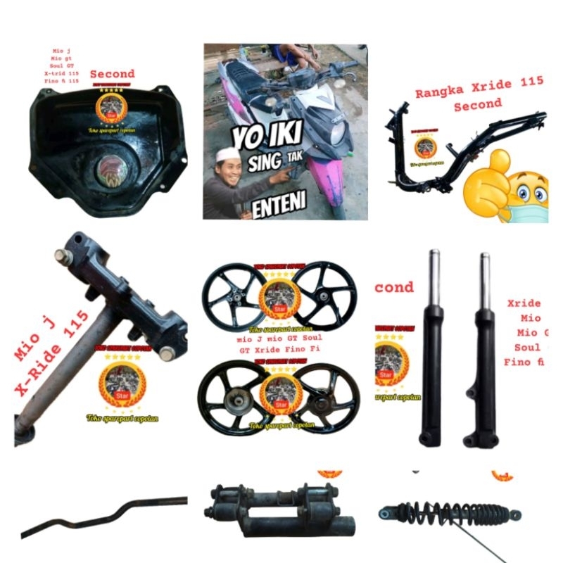 Jual PAKET LENGKAP SHOCK DEPAN SHOCK BELAKANG T SEGITIGA STIR TANGKI TANGKI MOUNTING XRIDE 115 ...
