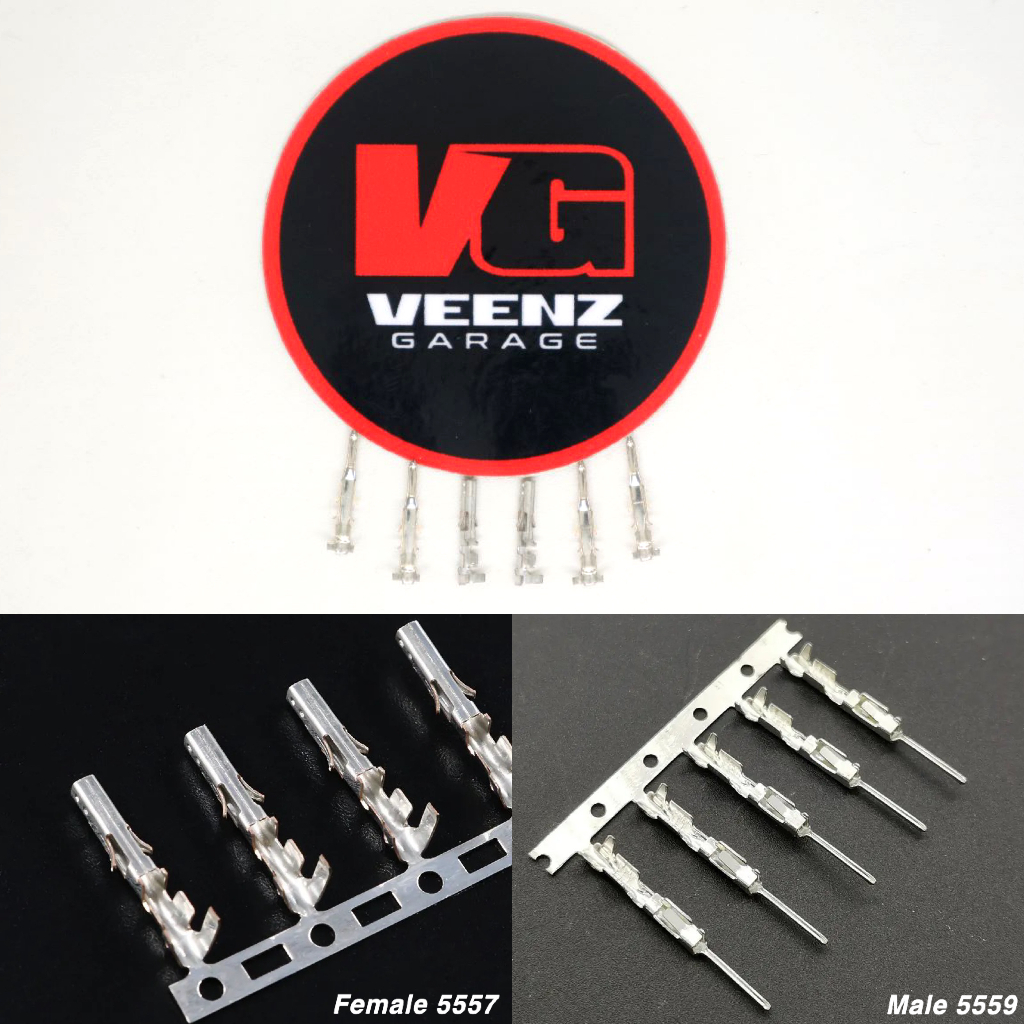 Jual Terminal PIN Connector 5557 5559 Female Male 4.2MM PC PSU ATX PCIE EPS | Shopee Indonesia