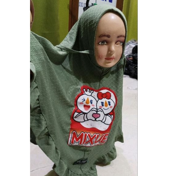 Jual hijab karakter mixue(non pad) | Shopee Indonesia