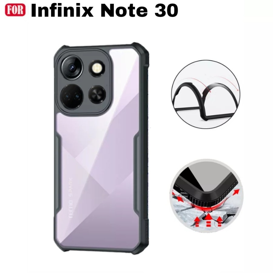 Jual Case Infinix Note 30 / 30 Pro Shockproof Soft Akrilik Bening ...