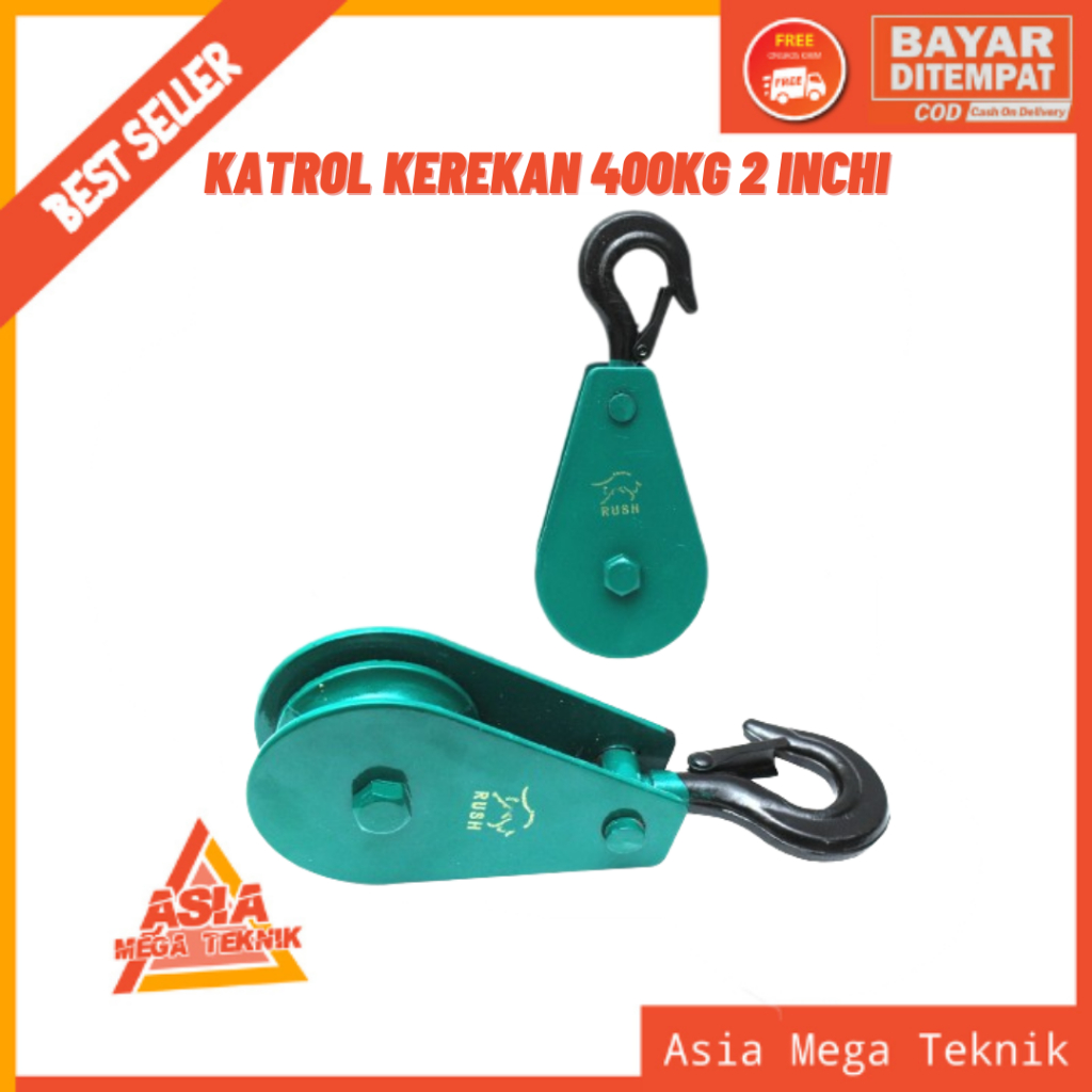 Jual Kerekan / Katrol Sumur Rush 400kg 2inch TERMURAHHH | Shopee Indonesia