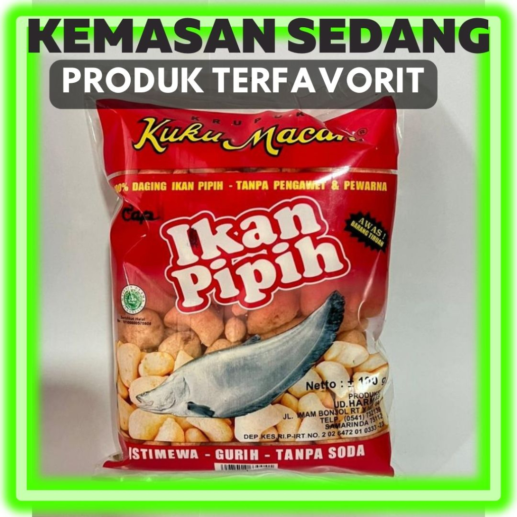 Jual Kuku Macan Ikan Pipih (190gr) Amplang Harmas | Shopee Indonesia