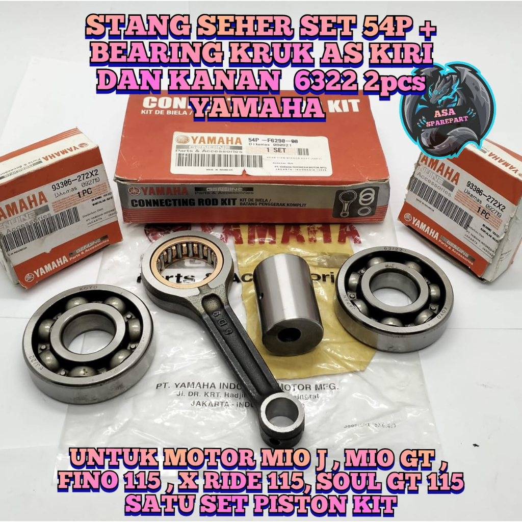Jual STANG SEHER Set 54P + BEARING KRUK AS 2pcs 63/22 , 6305 ASLI ...