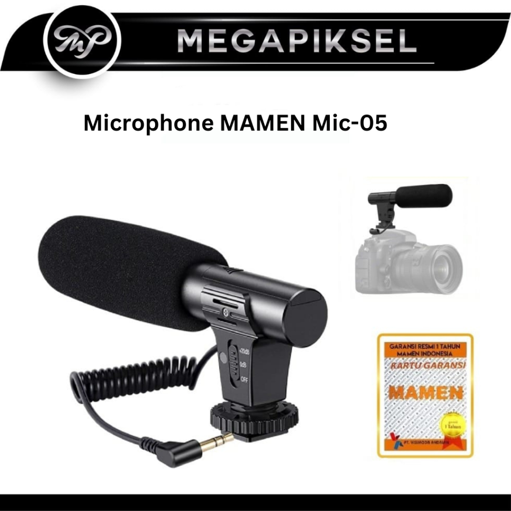 Jual Microphone MAMEN Mic-05 Cardioid Shotgun - DSLR Mirrorless ...