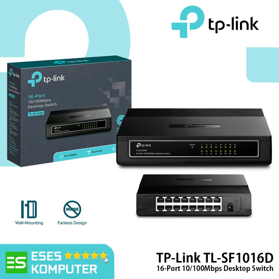 Jual Switch Hub TP-Link TL-SF1016D 16-Port 10/100Mbps Desktop Switch ...