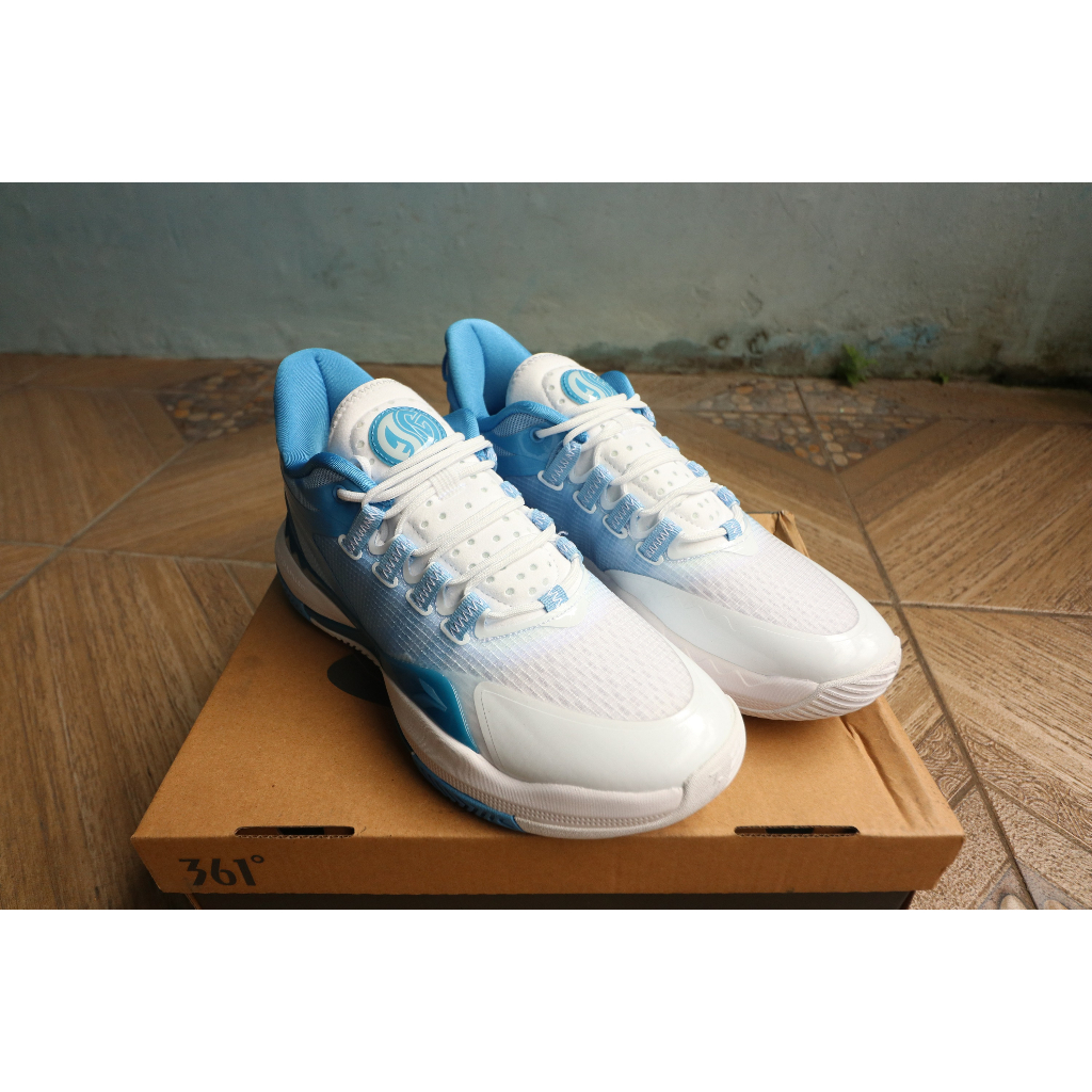 Jual Sepatu Basket 361 Pull Up 2 White Blue BNIB Original 100% | Shopee ...