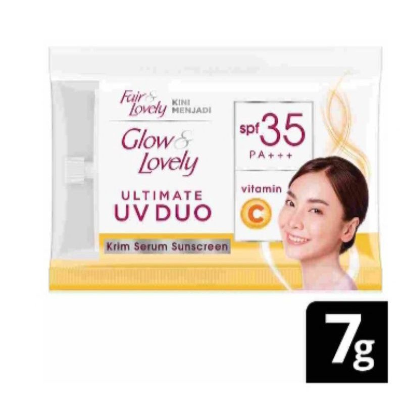 Jual FAIR & LOVELY GLOW & LOVELY ULTIMATE UV DUO SUNSCREEN SPF 35 PA+++ - SACHET | Shopee Indonesia
