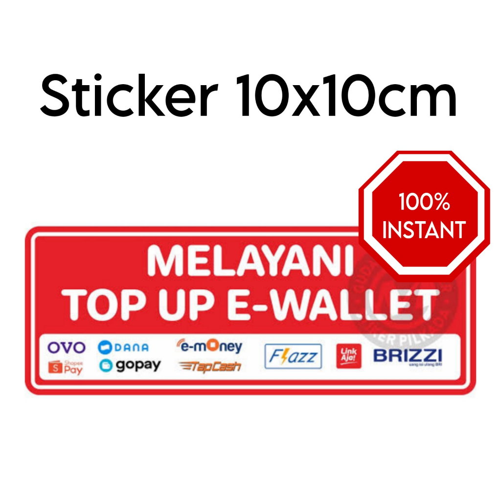 Jual Sticker Melayani Top Up - Support Cicil | Shopee Indonesia