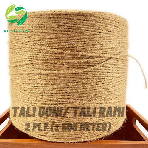 Jual TALI GONI/ RAMI 2 PLY ± 500 METER | Shopee Indonesia
