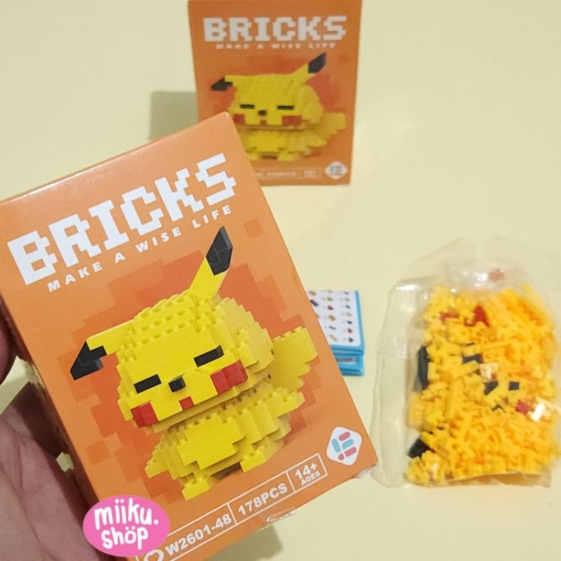 Jual MAINAN BRICKS KARAKTER POKEMON PIKACHU | Shopee Indonesia