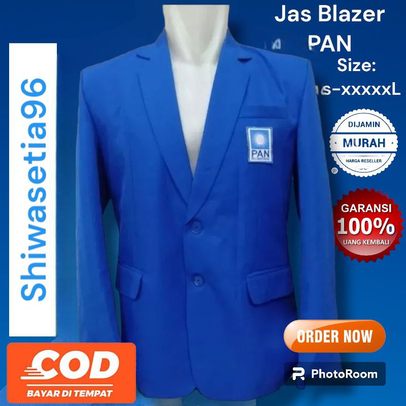 Jual Jas Blazer Partai PAN Pria&wanita Sudah berikut logo | Shopee ...