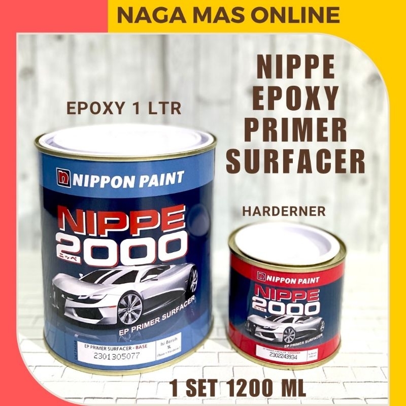Jual EPOXY NIPPE 1L / EPOXY PRIMER SURFACER / CAT DASAR 2 KOMPONEN / NIPPON PAINT NIPPE | Shopee ...