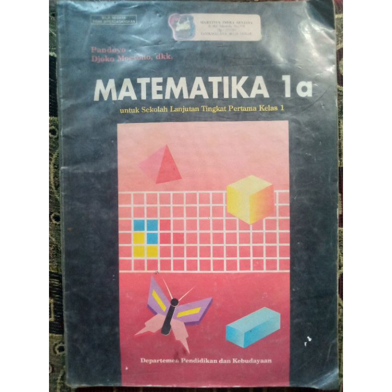 Jual Buku Matematika untuk SLTP/SMP Kelas 1 tahun 1993 (Buku Klasik ...