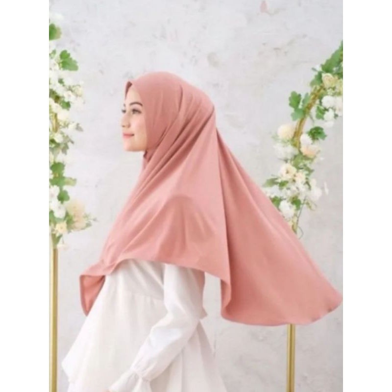 Jual Hijab Instan Non Pet Jersey Malay L|Bergo Non Pet Malay L | Shopee Indonesia