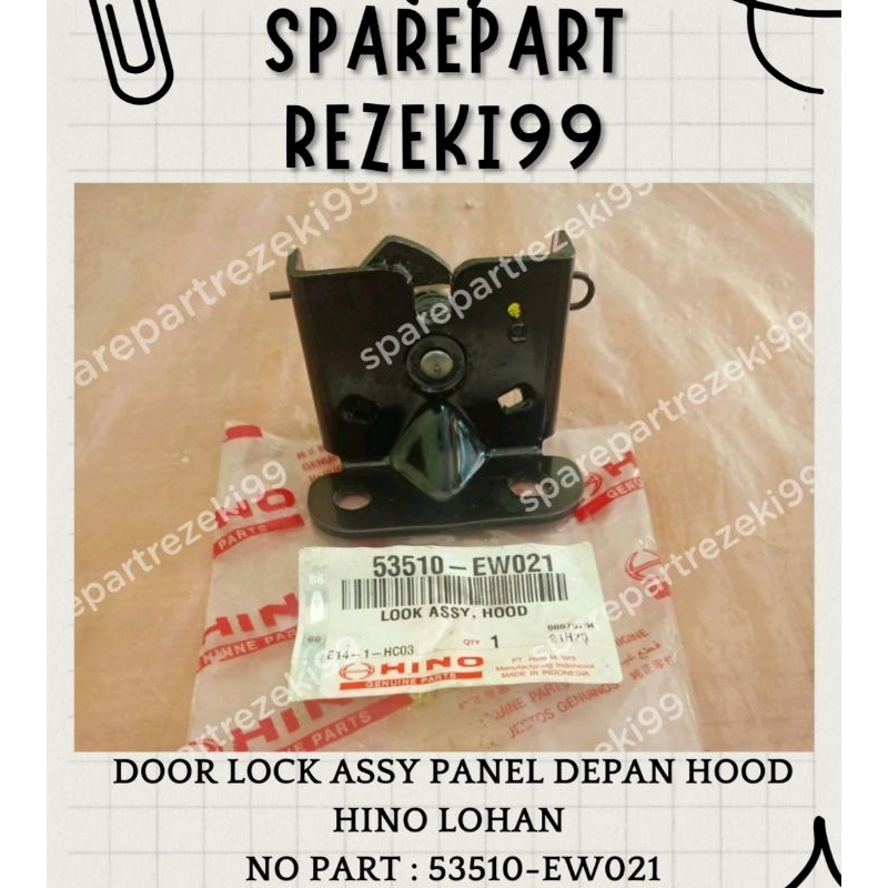 Jual Door Lock / Kunci Pintu Assy Panel Depan HINO LOHAN ASLI GENUINE ...