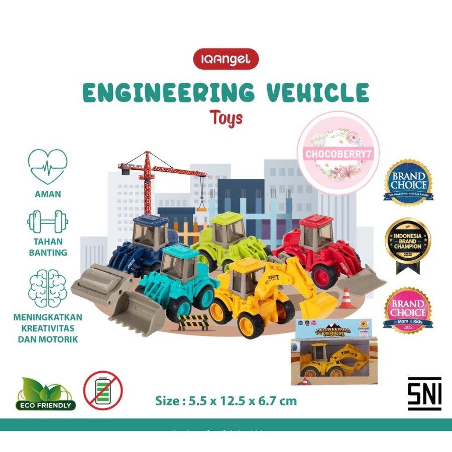 Jual IQ Angel Engineering Vehicle Toys Mainan Edukasi Anak Mainan ...