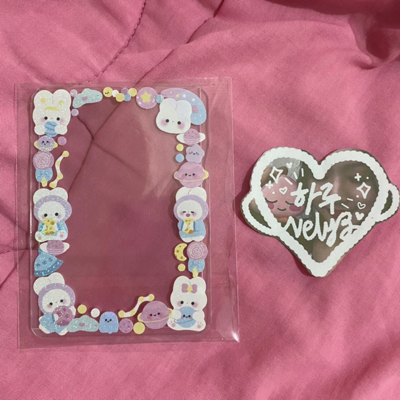 Jual [Ready] Toploader Mini Size Deco Sticker - photocard pc cute bear ...