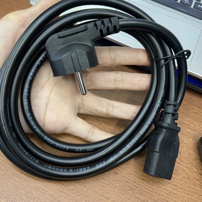 Jual KABEL POWER KOMPUTER 1.8m EU-C13 SNI tebal 3x1mm PLUG AC- CPU ...